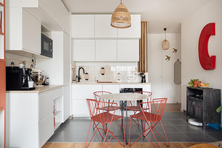 Appartement Cosy Avec Terrasse - Paris En 10 Min - Saint-Ouen