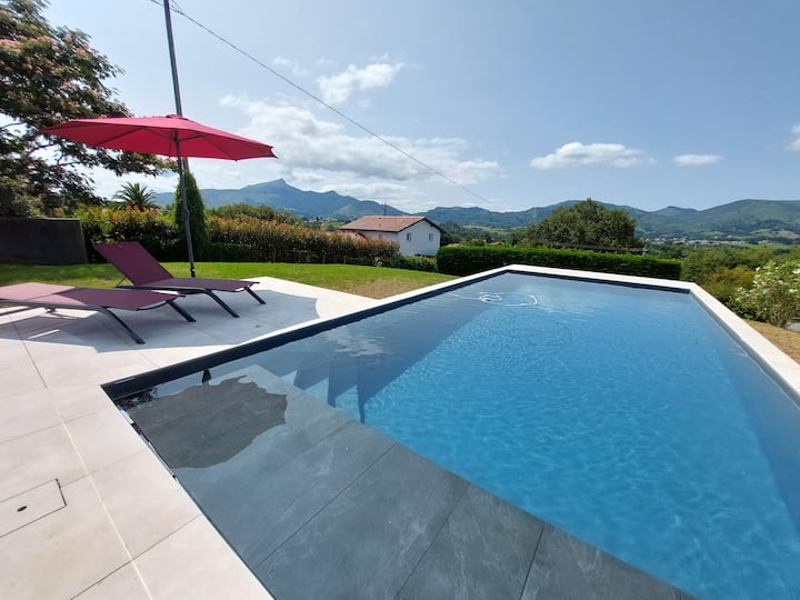 Villa 4* Superbe Vue Montagnes à 3km Des Plages - Ascain