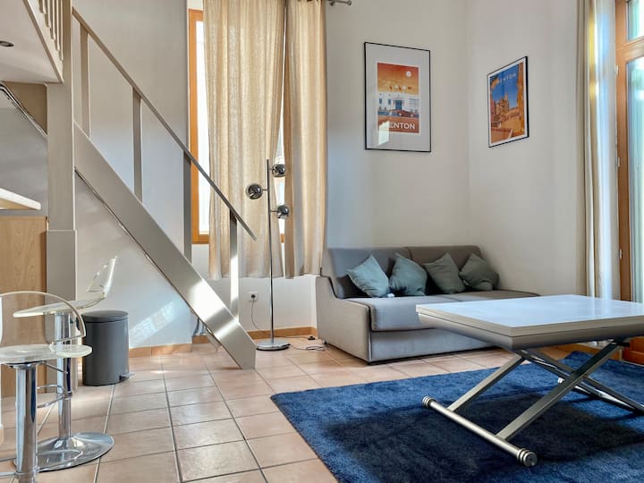 Menton, Appartement Terrasse, Centre, Proche Gare - Serre de la Madone