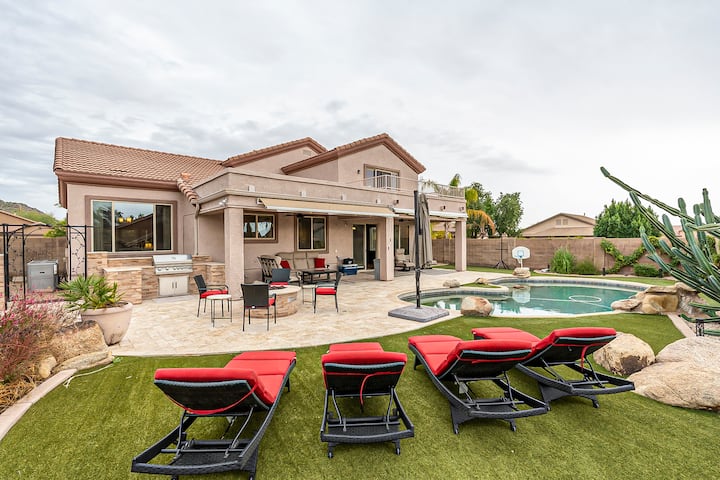 New Luxe Desert Escape/game Room & Resort Backyard - Mesa