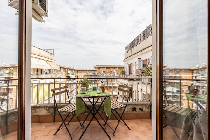 A 10 Min Da San Pietro Luminoso 2 Camere Wifi Fast - Vatican