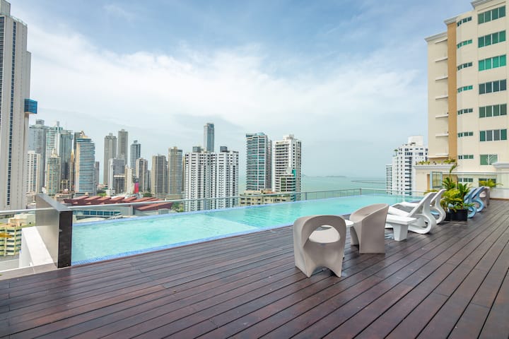 Luxury 2 Bedroom Apt Free Parking & Balcony - Panama