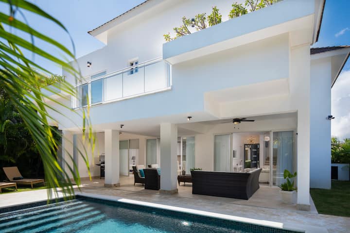 3br Villa Eucalyptus White With Saltwater Pool - Punta Cana