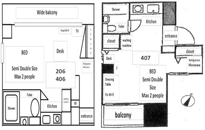 So406(407)駅徒歩2分| Jr大塚駅10分| 最大4名 2部屋貸切/e009 - Ikebukuro