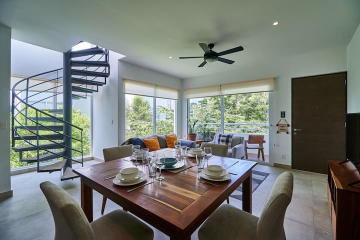 Serene Prvt Rooftop Jacuzzi 2 Pools 5 Min To Beach - Tulum