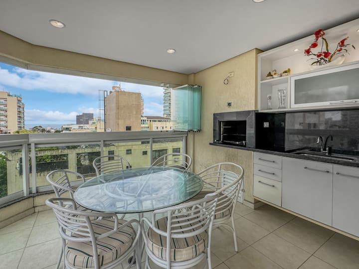 Condominium Club | 3 Suites | Ac |  Grill - Guarujá