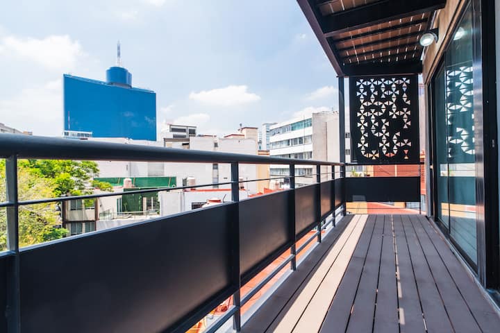 Acogedor Departamento Cerca Del Wtc | Wifi - Mexico State