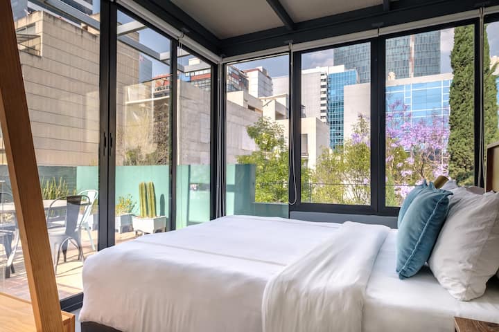 Sunny Penthouse / Private Terrace / Reforma / Ac - Mexico City