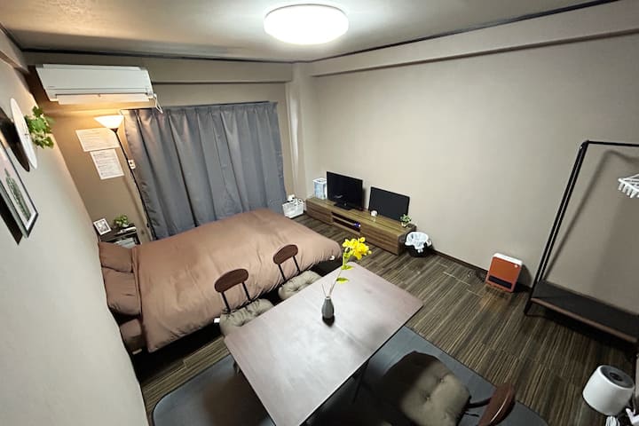 天神や大濠公園が近く、別府駅徒歩8分!静かで過ごしやすい部屋! - Fukuoka