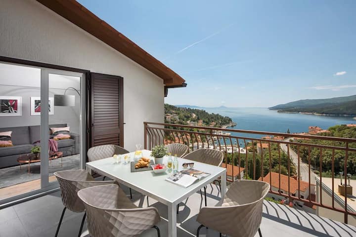Amazing Sea View Apartment B2 - Labin
