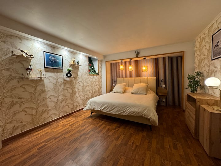 Lit King Size - Hypercentre - Calme & Confort - Fontainebleau