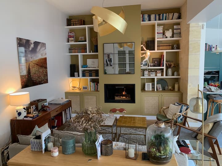 Maison Lumineuse + Cheminée + Parking + Bbq - Bordeaux