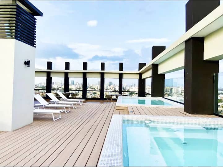 Luxpanorama/jacuzzi/rooftop &Gym - Santo Domingo
