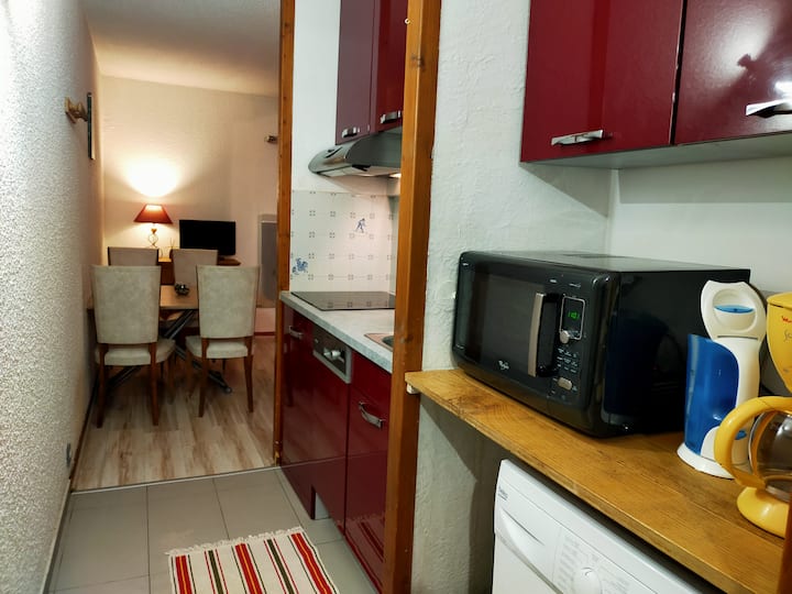 Studio Cabine Avec Terrasse Sud - Valloire