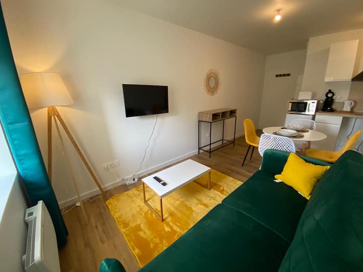 T2 Chic Green & Yellow - Mazamet Centre - Mazamet