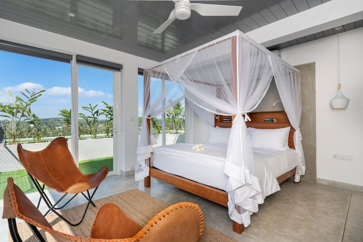 The Nine Mirissa – Rm 1 | King Bed, Terrace, Views - Mirissa