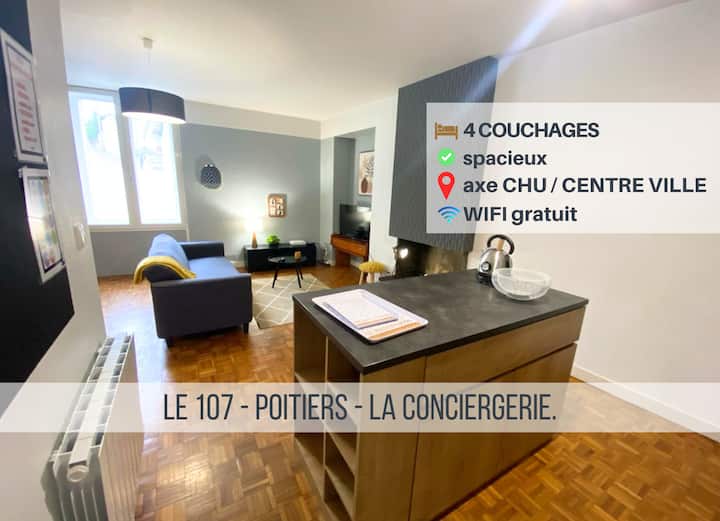 Le 107 - Poitiers - Chu/campus - La Conciergerie. - Poitiers