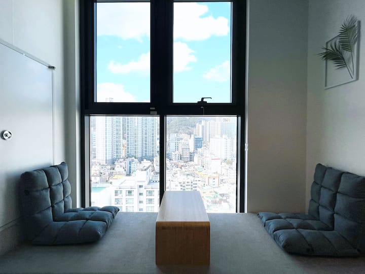 [복층Zip]22#광안리바다 10초전#화려한 시티뷰#감성복층 - Busan