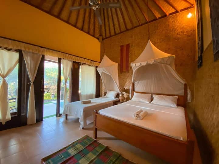 Bungalow Keluarga - Few Step - Pantai Gili Air - Gili Islands