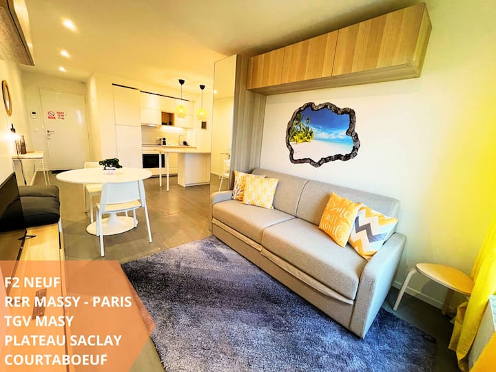 *Sunset Cocoon T2 46m2 Proche Centre Ville* - Palaiseau