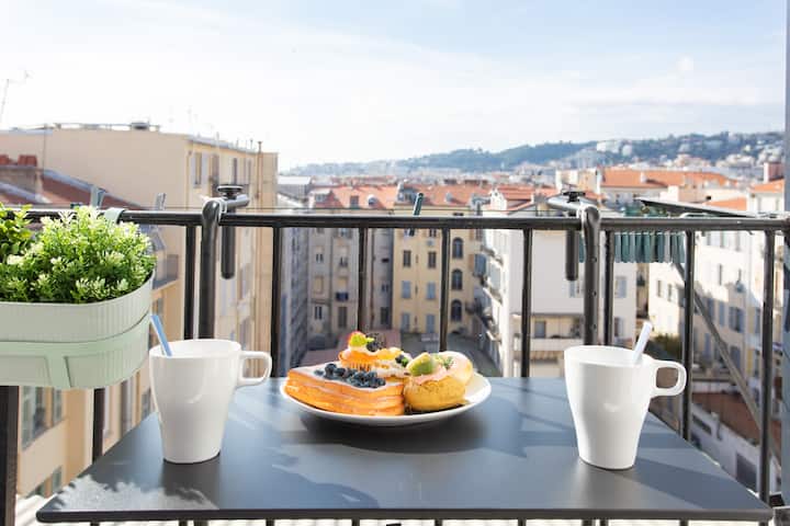 2p Jean Médecin Central/2 Balcons & Clim - Nice