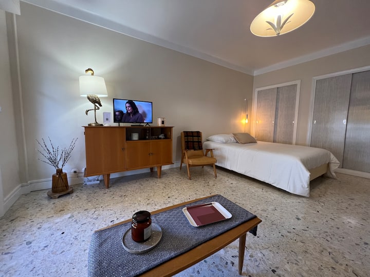 #Mimi Appartement T1 37m2 Spacieux Au Calme - 芒通