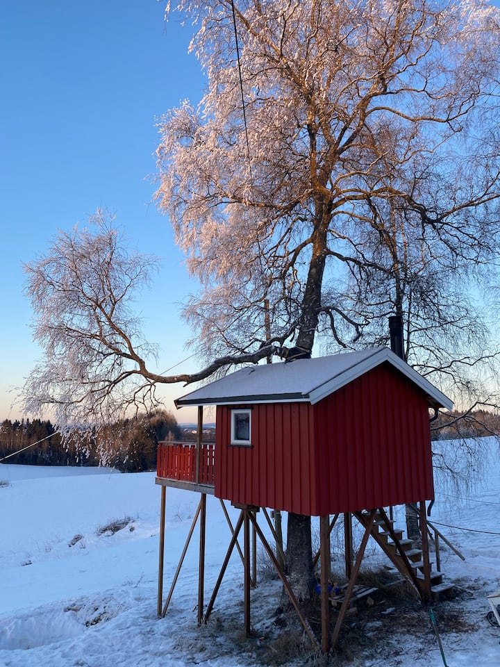 Trehytte Med Vedovn Og Idyll! - Borgen