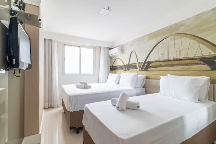 Lindo Apartamento Dois Quartos Perto De Tudo - Brasília