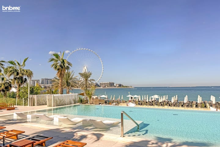 Bnbme | Apartment W/ Pool, Gym & Beachfront Access - Dubai