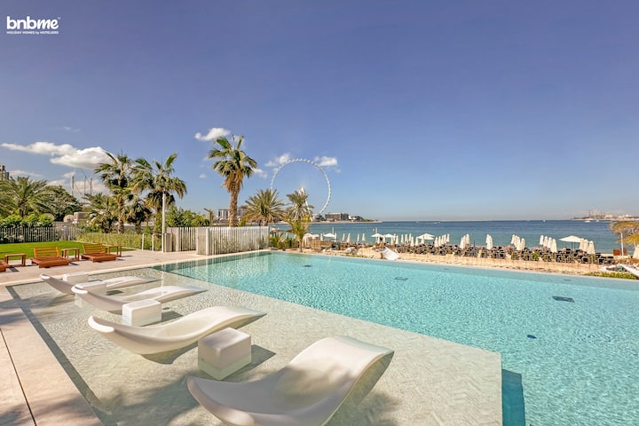 Bnbme | Beachfront Apartment W/ Gym & Pool - 두바이 마리나