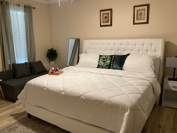 Private Escape Awaits In Stylishly Designed B/ment - Lawrenceville, GA