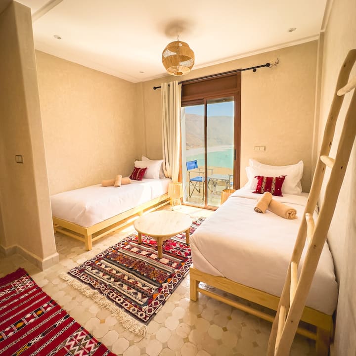 Chambre Vue Mer, Possibilité Simple Ou Double - Imsouane