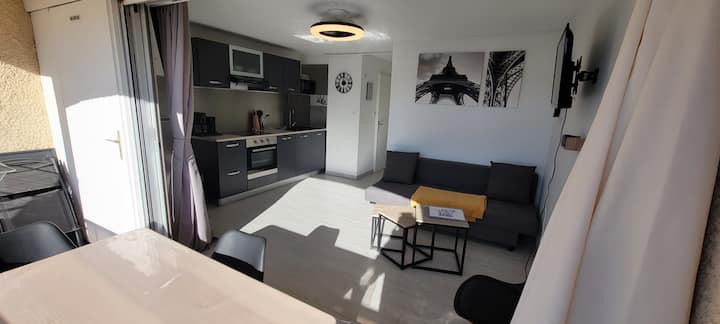 T2, Piscine, Parking, 200m Plage Richelieu - Agde