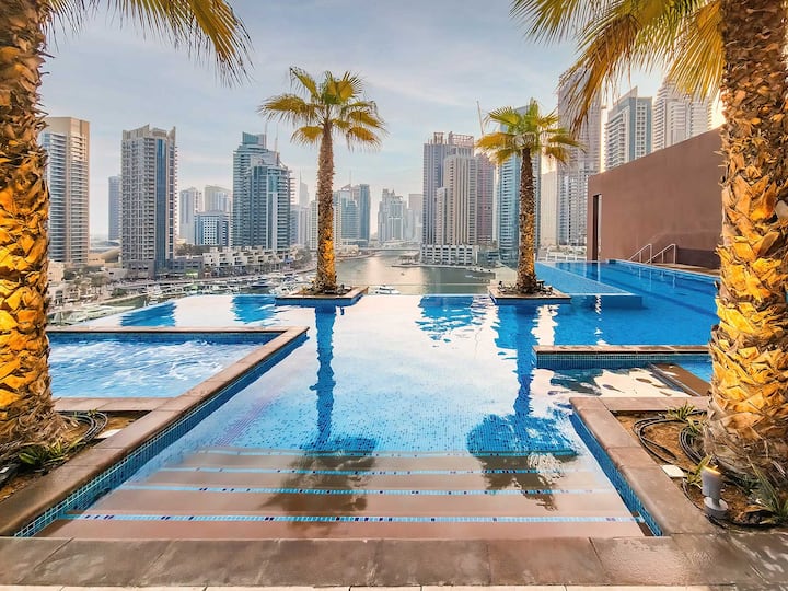 Panoramic Canal Views From Brand New Apartment - Dubaï Marina
