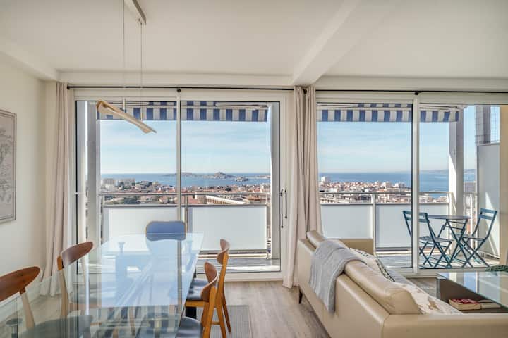 Superbe Vue T3 Avec Garage Proche Notre-dame - Marseille