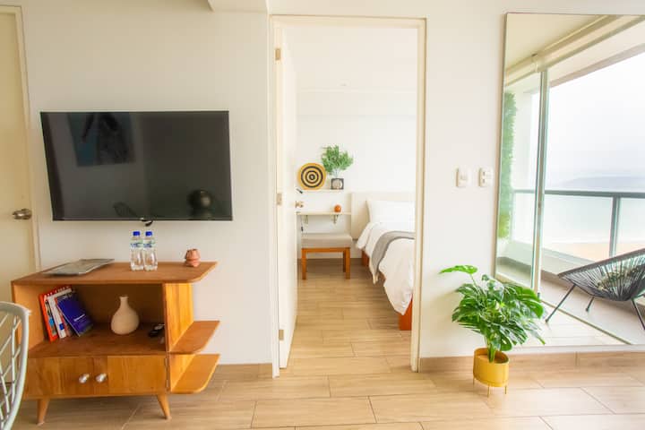 Bonito Y Moderno 1br Con Vista Al Mar En Magdalena - Lima