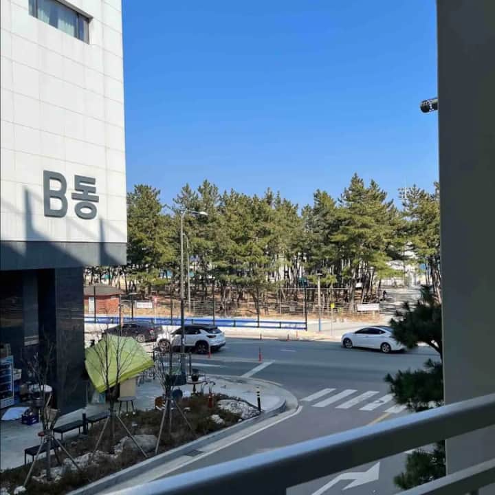 리센오션파크, 스벅모닝커피, 속초해수욕장30초#케렌시아 - Sokcho