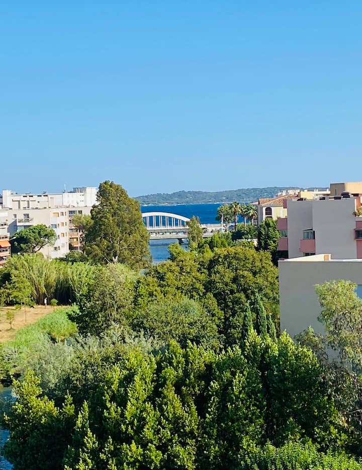 T3 Vue Mer Climatisé Avec Piscine à Sainte-maxime. - Sainte-Maxime