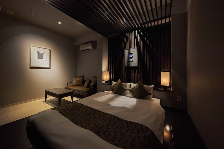 日本酒フリーフロー【Sake Kura Hotel 川崎宿】クイーンダブルベッド(最大2名) - Yokohama