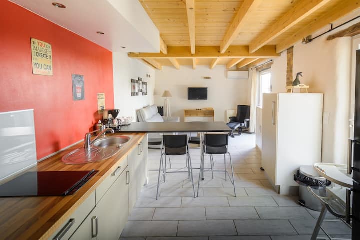 Maisonnette Cosy Climatisée Proche Gare - Jardin - Valence