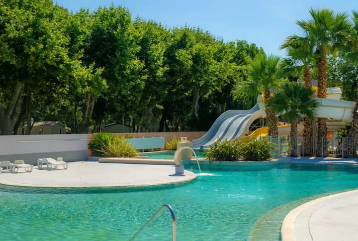 Mobil Homes Confort4/6 Pers Climatisé Avec Piscine - Marseillan