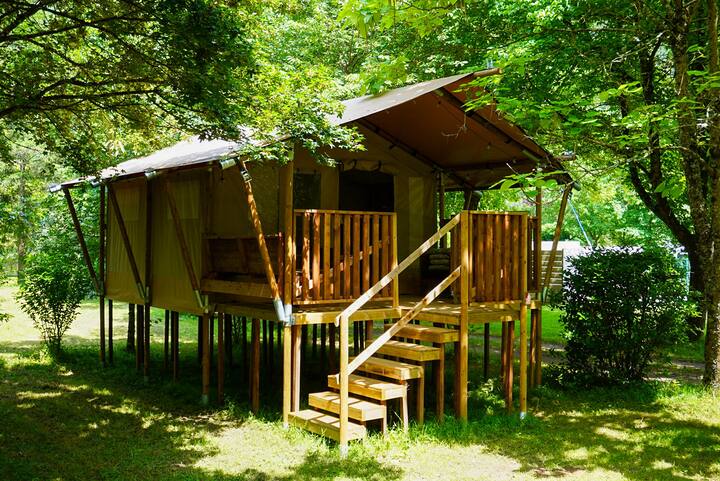 Camping Pittoresque - Tente Safari 4p - Conques