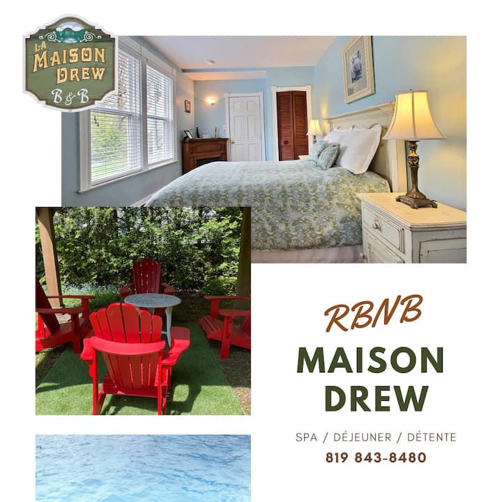 Chambre Bleuet @ La Maison Drew - Magog