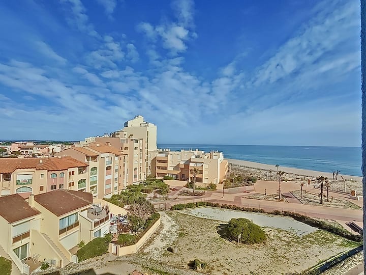 T2 Vue Mer Accès Direct Plage - Le Barcarès