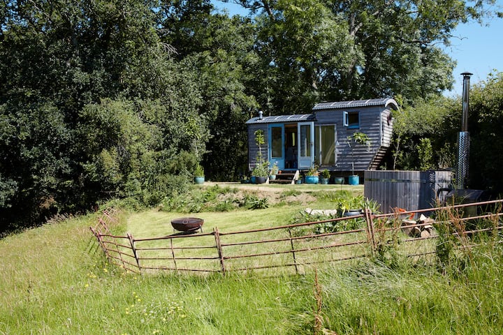 Wilderhus - Shepherds Hut With A View & Hot Tub - Buckfastleigh