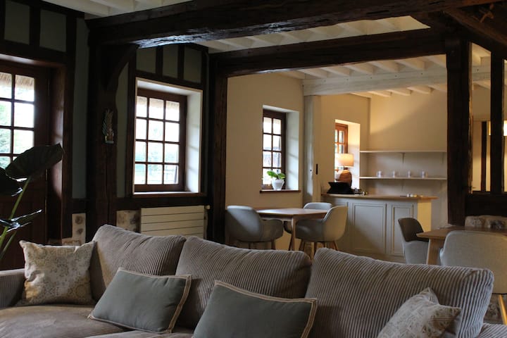La Chaumière Normande - Chambre Leblanc - Seine-Maritime
