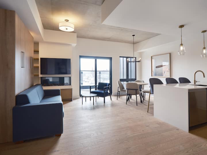 Le Bravia - Grand Studio Avec Terrasse Vue Rivière - Magog