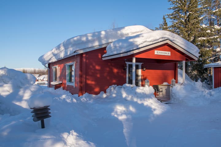Mökki Kuin Revontulistudio Neljälle, Sijainti +10 - Muonio