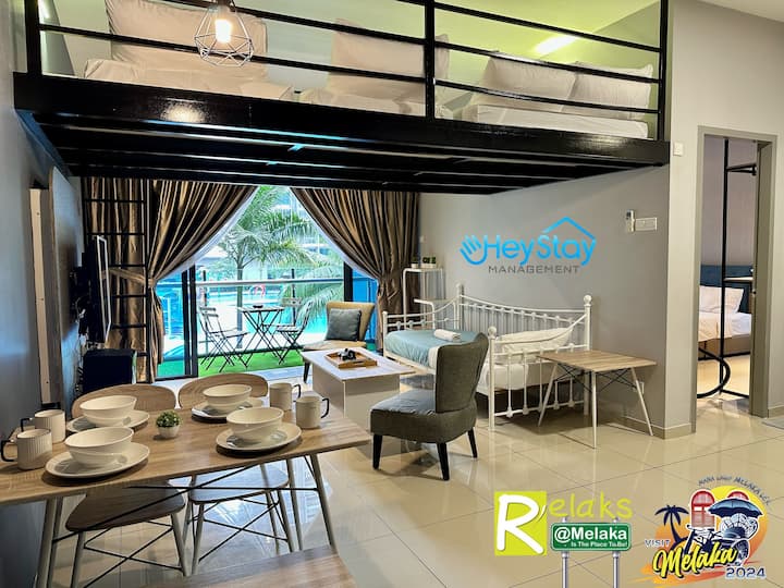 Atlantis4-8pax • Townjonker St Video Game Poolview - Malacca