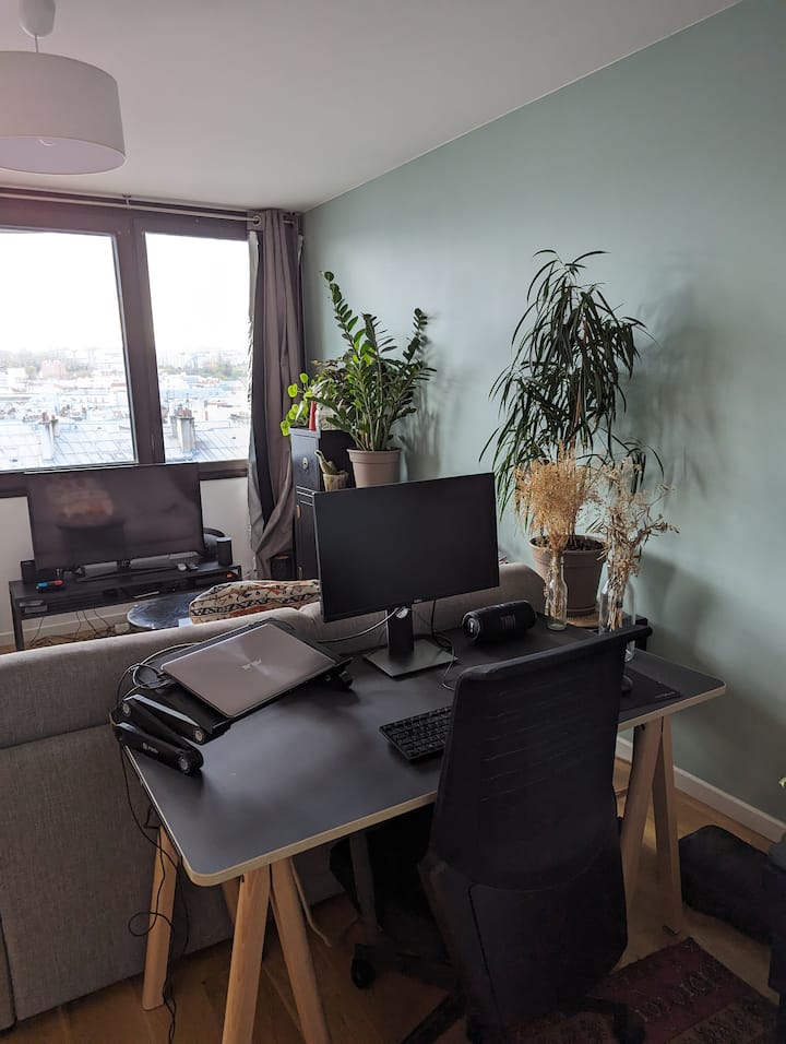 Cozy Flat Paris La Villette Near Hermès & Metro L5 - Pantin